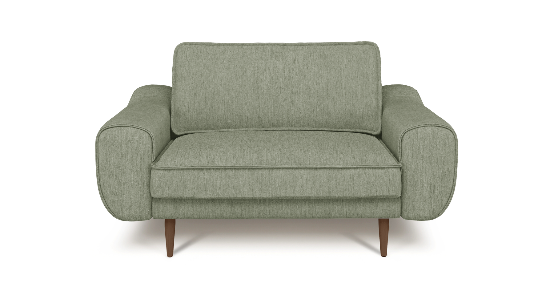 Klem Loveseat Ahşap Ayak - Performans Keten | Normod